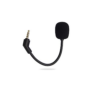Replacement Game Mic for Kingston HyperX Cloud Flight Flight S Gaming Headset on PS4 PS5 Xbox One PC, 3.5mm Detachable Boom Microphone