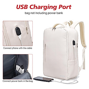 MTLVYS Travel Backpack for Women, Underseat Carry On Traveling Backpack for Airlines 18x14x8 Inches, Flight Approved Luggage Personal Item, Waterproof Backpack with Charging Port for Spirit Frontier