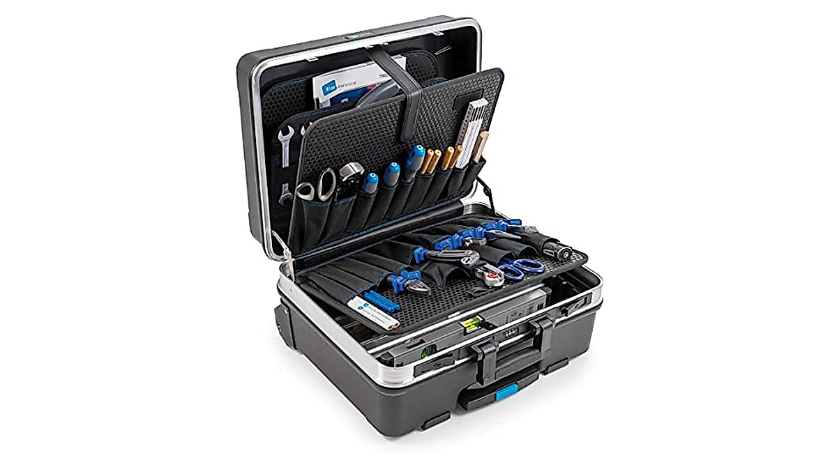 B&W International Portable Wheeled Tool Case – Black with Locking Features