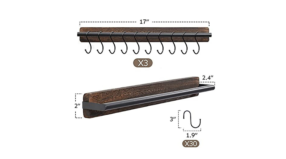 FANGSUN Wooden Hat Rack & Riser for Stylish Decor