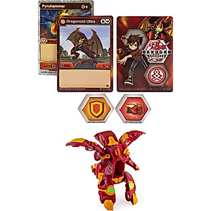 Bakugan Ultra, Dragonoid, 3-inch Tall Armored Alliance Collectible Action Figure and Trading Card