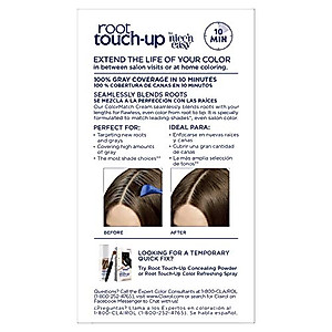 Clairol Root Touch-Up by Nice'n Easy Permanent Hair Dye, 5G Medium Golden Brown Hair Color, Pack of 2