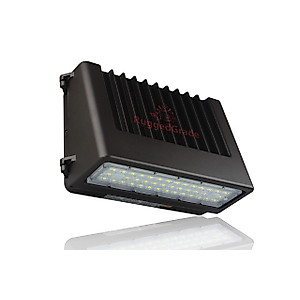 RuggedGrade 40 Watt LED Wall Pack Light - Tucana II Series Full Cut Off - 5,200 Lumens- 5000K - with Photocell Dusk to Dawn Sensor - Dark Sky Compliant