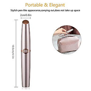 Rechargeable Eyebrow Trimmer Painless Precision Eyebrow Hair Remover Portable Electric Eyebrow Razor Tool for Women