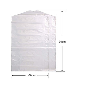 100 Pack Garment Bag Transparent Clothing Dust Cover Dustproof Hanging Clothes Suit Dress Jacket Cover for Dry Cleaner, Home Storage,Travel, Clothes Storage Closet,23.6 x 35.4 inches