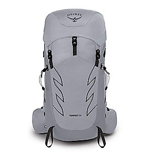 Osprey Tempest 30L Women's Hiking Backpack with Hipbelt, Aluminum Grey, WXS/S