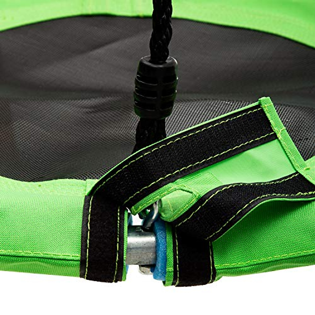 walsport 24” Saucer Swing Outdoor Swing Green 330 Pound Weight Capacity Safe and Durable Flying Seat Hanging Tree with Hanging Strap Kit for Kids Adults Child Garden Backyard