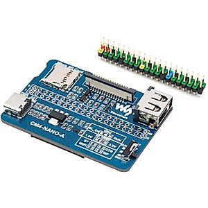 Nano Base Board (A) for Raspberry Pi Compute Module 4 Lite/eMMC,with Raspberry Pi 40PIN GPIO Interface, USB 2.0, MIPI CSI-2 Port