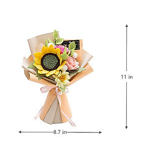 FANSRIDCO Felt Flower DIY Kits for Adults,Craft kit for Women,Arts and Crafts for Teen Girls,Unique Gifts for Women,Felt Artificial Flower for Craft