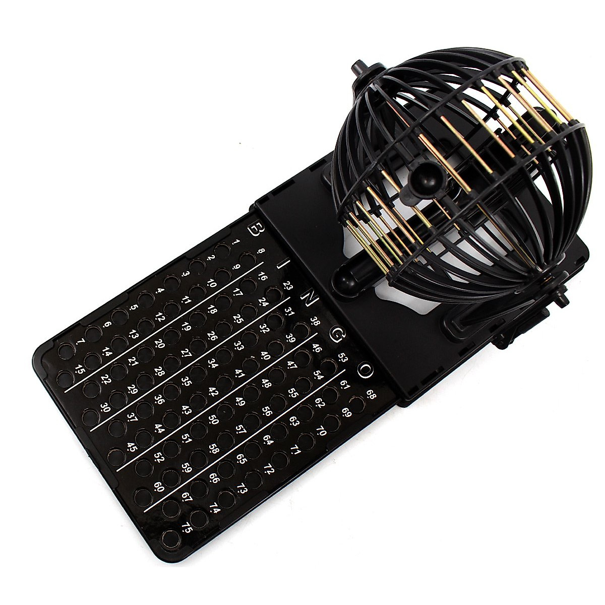 PowerTRC Bingo Machine Cage Game Set | with Bingo Balls | Classic Cage | Bingo Tray (Classic Version)