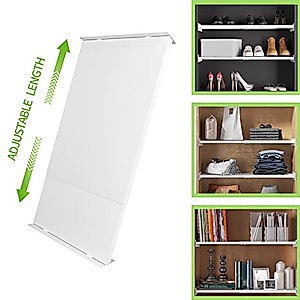 SOFRON Expandable Closet Tension Shelves Organizers, Adjustable Shelf for Cabinet Rack Storage Wardrobe Divider Shelving for Closets Pantry Cupboard Kitchen Large 1 Pack