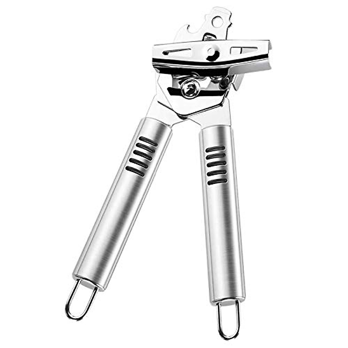 SODIAL Steel Can Opener Food-Safe with -in Opener,Can Opener Handheld