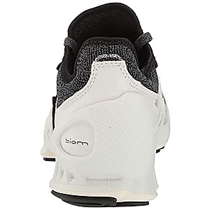ECCO Women's Biom AEX Knit Slip On Cross Trainer, White/Black, 9-9.5