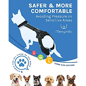 MerryMilo dog knee brace for torn acl hind leg -Upgraded Anti-Slip, Support for Cruciate Ligament Injury, Arthritis, Joint Pain, Muscle Sore, CCL Brace(Size: S, Left Leg)