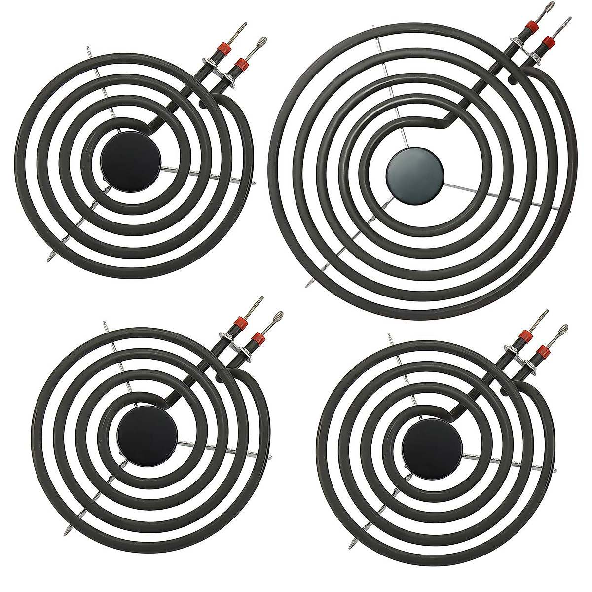 Beaquicy MP31YA Electric Range Burner Element - Replacement for Ken-more Whirlpool Range Stove - Package Include 3 pcs MP15YA 6" and 1 pcs MP21YA 8"