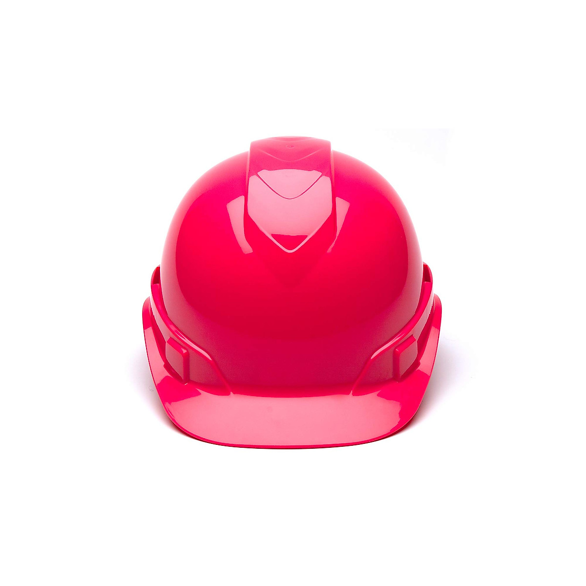 Pyramex Ridgeline Cap Style Hard Hat, 4-Point Ratchet Suspension, Hi-Vis Pink