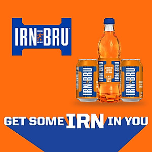 IRN-BRU From AG Barr The Original and Best Sparkling Flavored Soft Drink | A Scottish Favorite | 330 ML (Pack of 6)