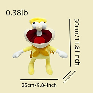 2023 New Pizza Tower Plush Doll,Soft Cute Cartoon Game Peripherals Characters Stuffed Plush Pillow,Christmas Birthday Great Gift for Game Fans and Friends