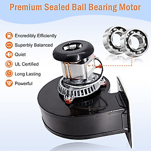 Criditpid Replacement 80472 & 80472A Distribution Blower Fan for US Stove & USSC American Harvest 6039 6041, King KP130, 5502M, Ashley 5500 5500M 5500XL Pellet Stoves.