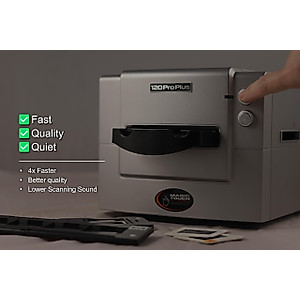 Pacific Image PrimeFilm 120 Pro Plus Film Scanner. Medium Format 120 Film, 135 Film & Slide Scanner. Faster Scan Speed. 6,400 dpi/48-bi True Color. 4.2 Dynamic Range. Mac/Pc