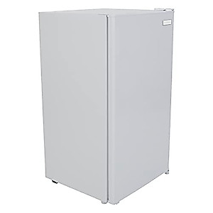 West Bend WBR33W Mini Fridge Compact Refrigerator for Home Office or Dorm, with Reversible Door, Energy Star Rated, 3.3 Cubic Feet, White