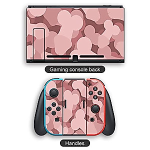 Camouflage Penis Full Wrap Skin Protective Film Sticker Cover Compatible with Switch Console Games and Lite