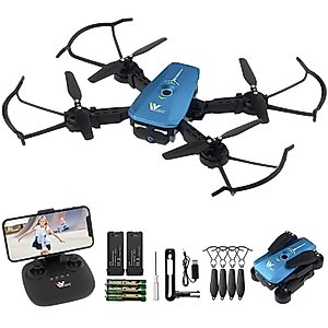 Drones with Camera for Adults/Kids/Beginners 1080P HD APP/Voice Control Camera Drone Easy to Control One-key Returning Altitude Hold 3D Flip 3 Speeds Toy Drone for Kids Gift Ideas for Boys Girls