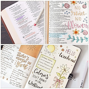 Mr. Pen- Bible Gel Highlighters and Fineliner Pens No Bleed, Pastel Colors, 18 Pcs, Bible Journaling Kit, Bible Highlighters and Pens No Bleed, Bible Pens, Gel Highlighters, No Bleed Highlighters.