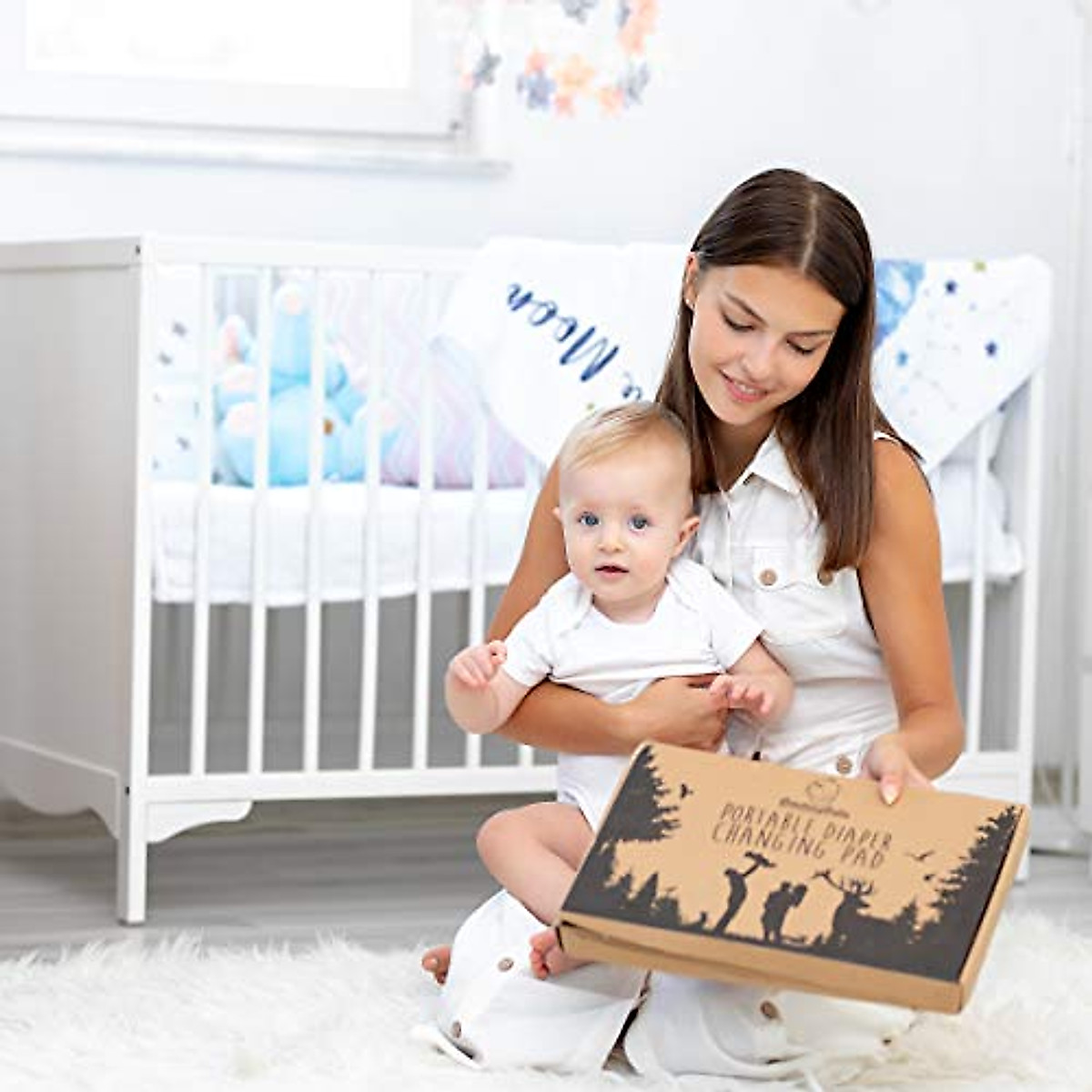 Portable Changing Pad Diaper Bag – Premium Quality Baby Changing Pad Baby Diaper Bag – Sleek, Chic, Zip-Apart Portable Diaper Changing Pad Diaper Clutch w/Zip Storage, Smart Handles and Wipe Pockets!