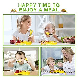 Toddler Tableware Set - Toddler Forks and Spoons - Toddler Spoon and Fork Set - Suitable for Toddler Tableware - Baby Tableware for 1 2 3 4 5 years old