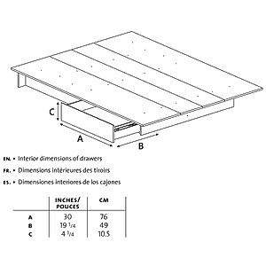 South Shore Step One 4-Piece Bedroom Set Pure Black, Contemporary