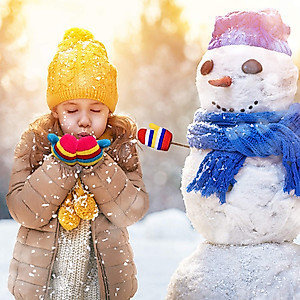 Syhood 12 Pairs Toddler Winter Mittens Stretch Full Finger Mittens Knitted Gloves Kids Warm Knitted Unisex Gloves for Baby Boys and Girls Christmas Giving