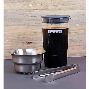 Toddy® Artisan Small Batch Cold Brewer, Stainless Steel, 5.75" L x 5" W x 9.75" T