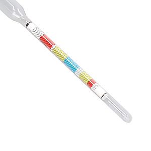 CATOO Homebrew Hydrometer, 20 Range, 0.05 Accuracy, Easy to Observe, 3 Scales, Homebrew Indicator, Sensitive Response