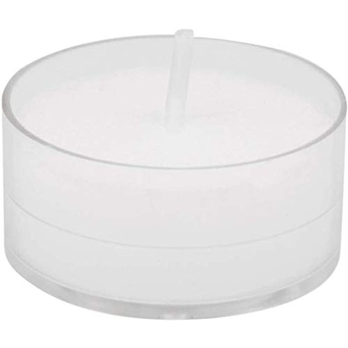 Root Candles 131015 Unscented Beeswax Blend Tealight Candles in Clear Cups, 8-Count