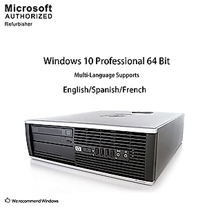 HP Elite 8200 SFF Desktop PC - Intel Core i5-2400 3.1GHz 8GB 500GB DVDRW Windows 10 Professional (Renewed)
