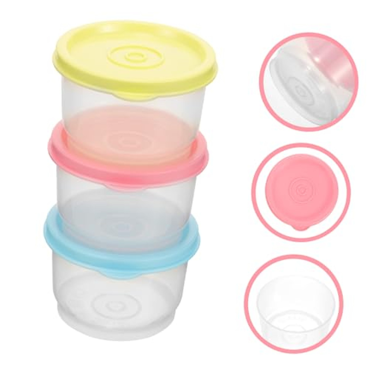ORFOFE Baby-Food-Storage-Containers 150ml Baby Food Storage Dishwasher Safe Mini Containers