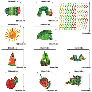 The Cute Hungry Caterpillar Butterfly Swirls Streamers Decorations Set 16 Pieces Caterpillar Butterfly Theme Hanging Swirl Decor for Baby Shower Boys Girls Birthday Party Favors Supplies - BECKTEN