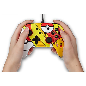 NINTENDO SWITCH PIKACHU POP ART WIRED ENHANCED CONTROLLER [POWER A]