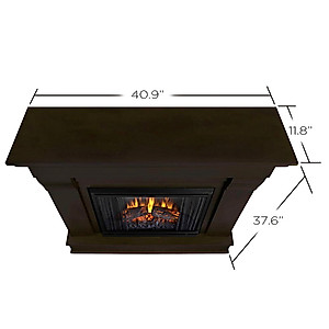 Real Flame 5910E-DW Chateau Fireplace, Small, Dark Walnut