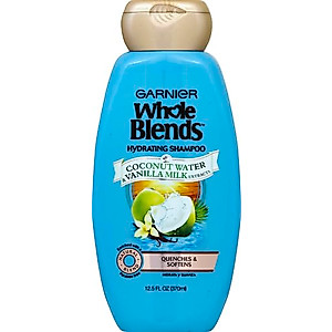 Garnier Whole Blends Shampoo with Coconut Water & Vanilla Milk Extracts, 12.5 fl. oz.