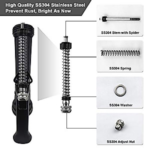 IRRIGLAD Hose Nozzle 2 Pack, Full Size Pistol Grip Water Nozzle Sprayer with Threaded Front, High Pressure Nozzle, Adjustable Spray Water Flow for Watering Plants, Showering Pet, Washing Car, Cleaning