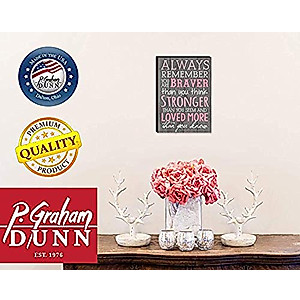 Always Remember You Are Braver Than You Think 4x6 Tabletop Mini Wall Sign