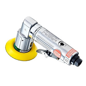 VEVOR 1/2/3 Inch Random Orbital Air Sander, High-Speed 15000RPM Mini Pneumatic Sander for Auto Body Work, 58PCS Air Powered Sander Kit with Sandpapers, Wool Pad, Wavy Sponges