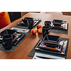Star Trek: The Next Generation LCARS Interface 16-Piece Ceramic Dinnerware Set