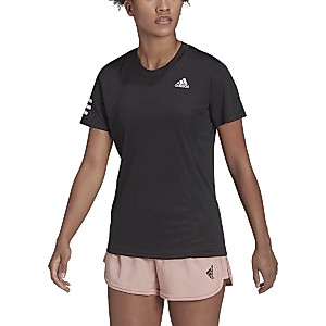adidas Women's Club Tennis T-Shirt, Black/White, Medium