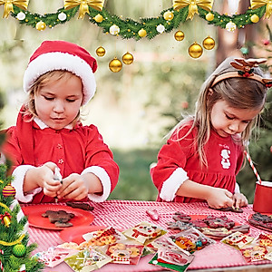 Engrowtic 300 Pcs Christmas Cellophane Bags Xmas Candy Bags Holiday Cookie Treat Bags Self Adhesive Clear Plastic Bags for Christmas Party Favor Gift Supplies, 12 Designs