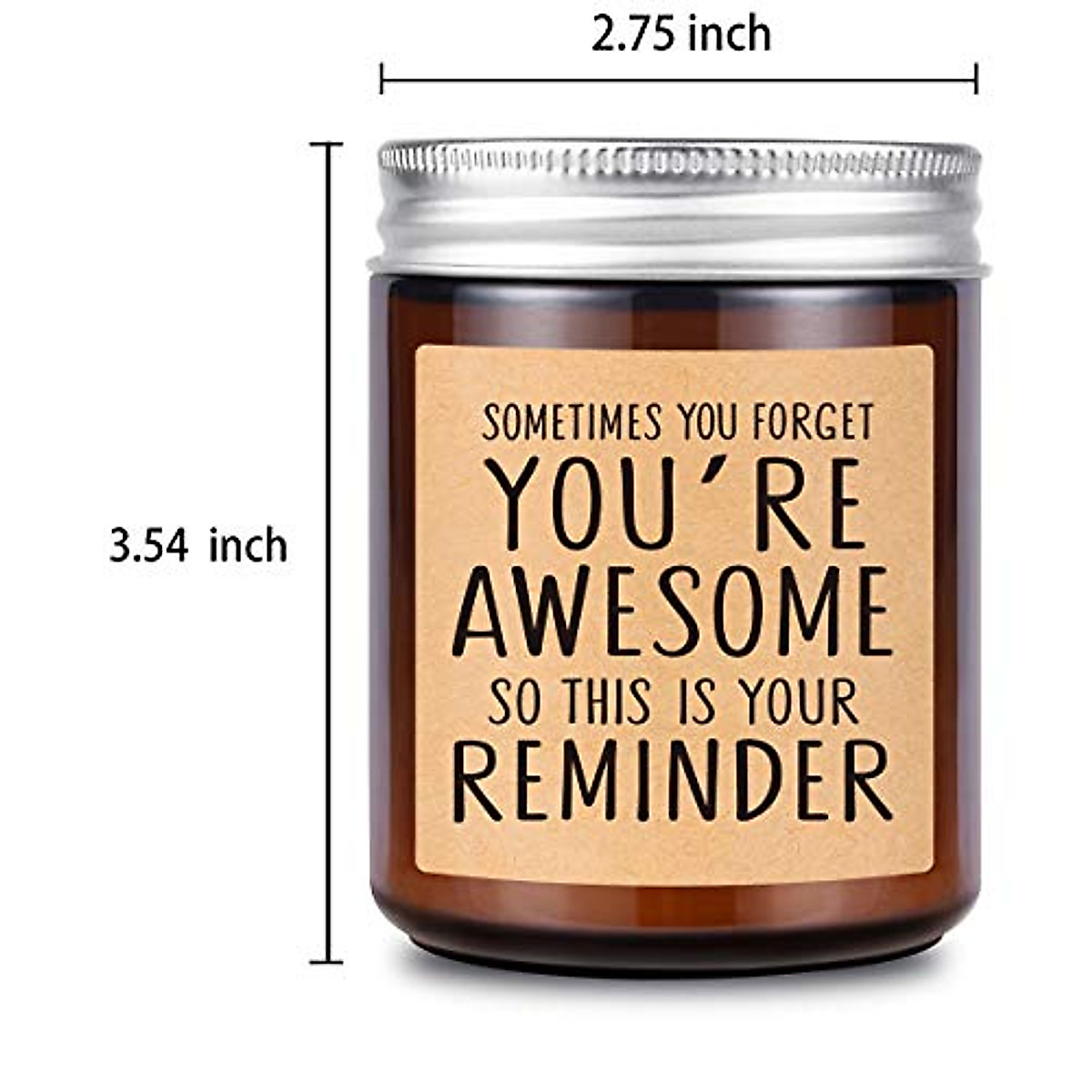 Lavender Scented Candles - Valentines Day Gifts for Women Mom Wife Her, Inspirational Gifts Relaxing Birthday Gifts for Friend Female, Girlfriend, Sister, Daughter, Coworker