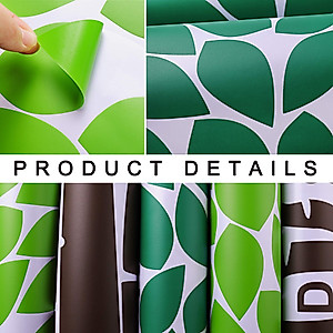 264 X 180cm Large Jungle Tree Wall Decals Cartoon Big Family Forest Tree Wall Stickers DIY Removable Green Leaves Fly Birds Wall Murals Decor for Kid Bedroom Nursery Living Room Office Home Decoration