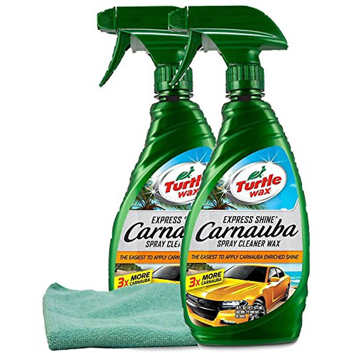 Turtle Wax Express Shine (16 oz.) Bundle with Microfiber Cloth (3 Items)